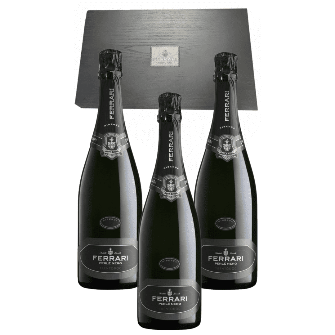 Trento DOC Verticale Legno Perlè Nero 3 annate 2003-2004-2005 Ferrari 3 ...